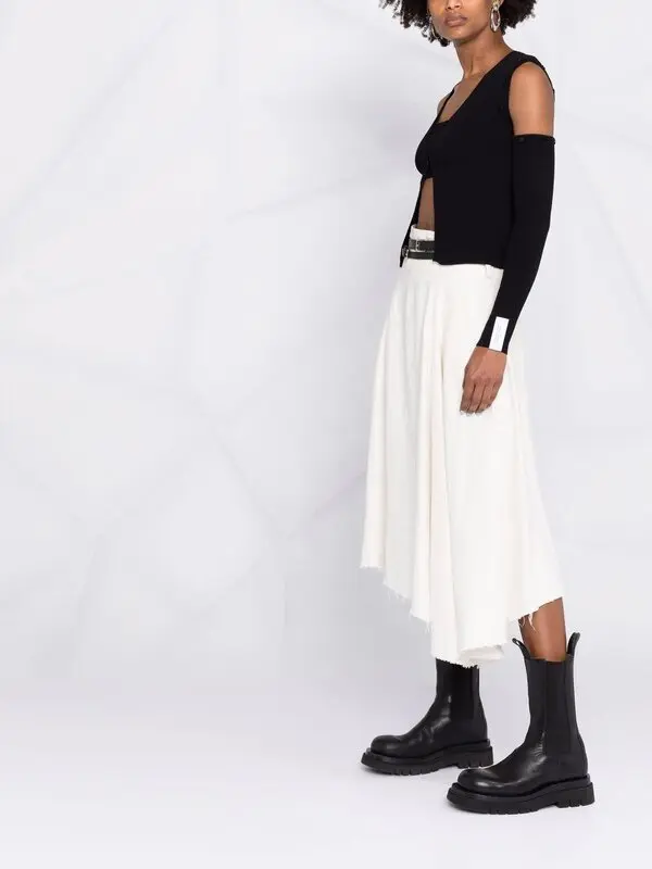 Rokh Cut-out Cardigan - Black