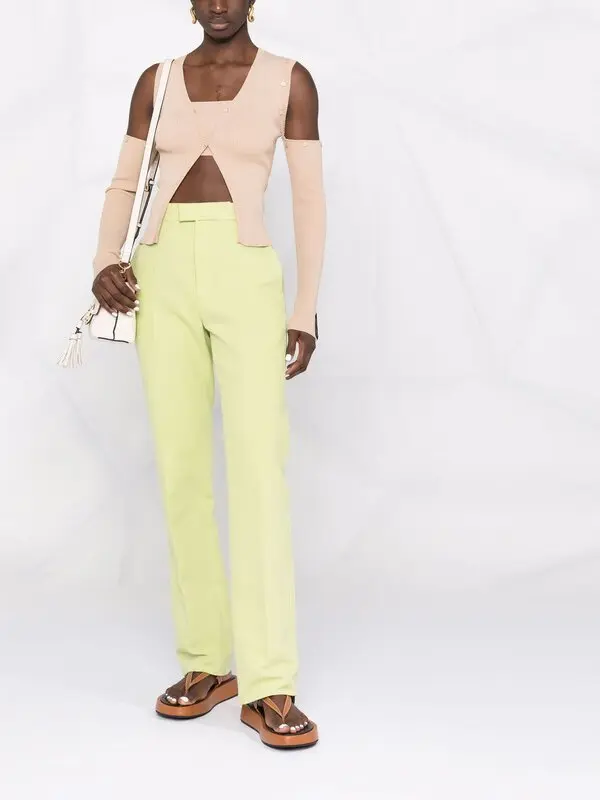 Rokh Cut-out Knit Cardigan - Neutrals