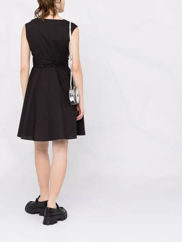 Woolrich Waist-tie A-line Dress - Black