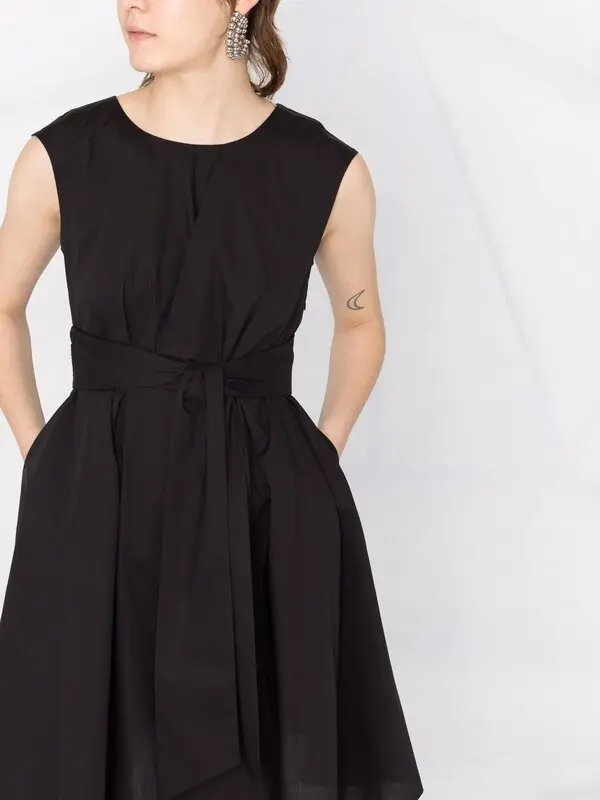 Woolrich Waist-tie A-line Dress - Black