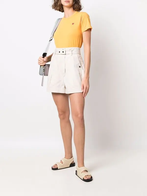 Play Comme Des Garcon Cotton T-shirt - Yellow
