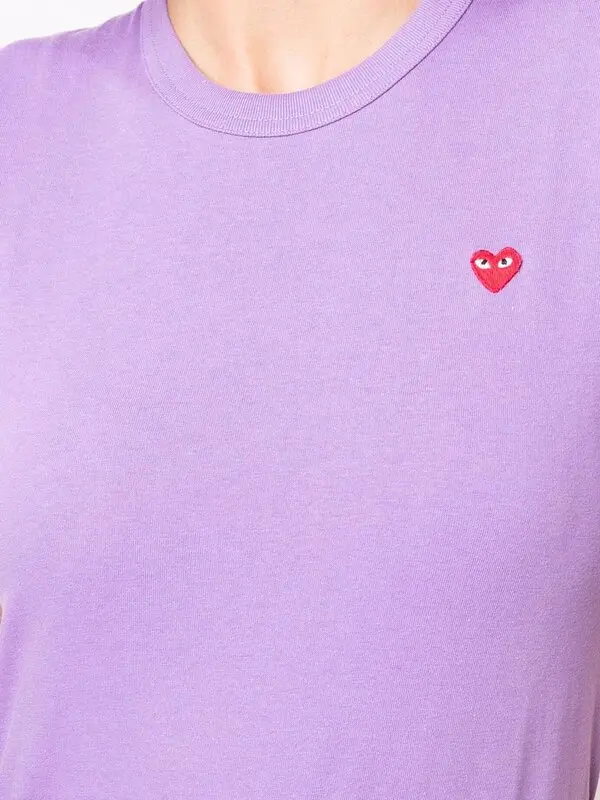 Play Comme Des Garcon Cotton T-shirt - Purple