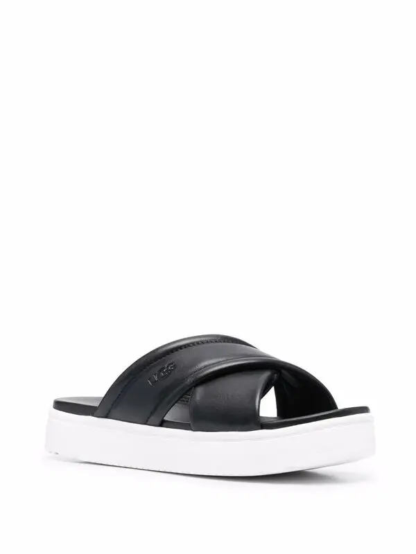 UGG Cross-strap Leather Platform Sandals