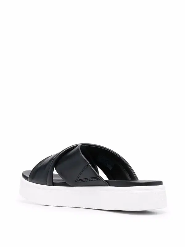 UGG Cross-strap Leather Platform Sandals