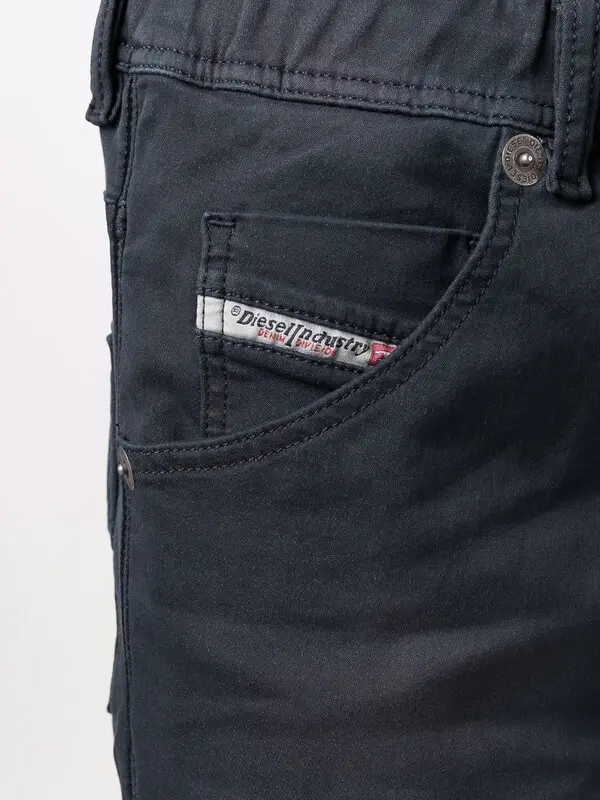DIESEL® D-kroo Cotton Shorts With Logo Patch