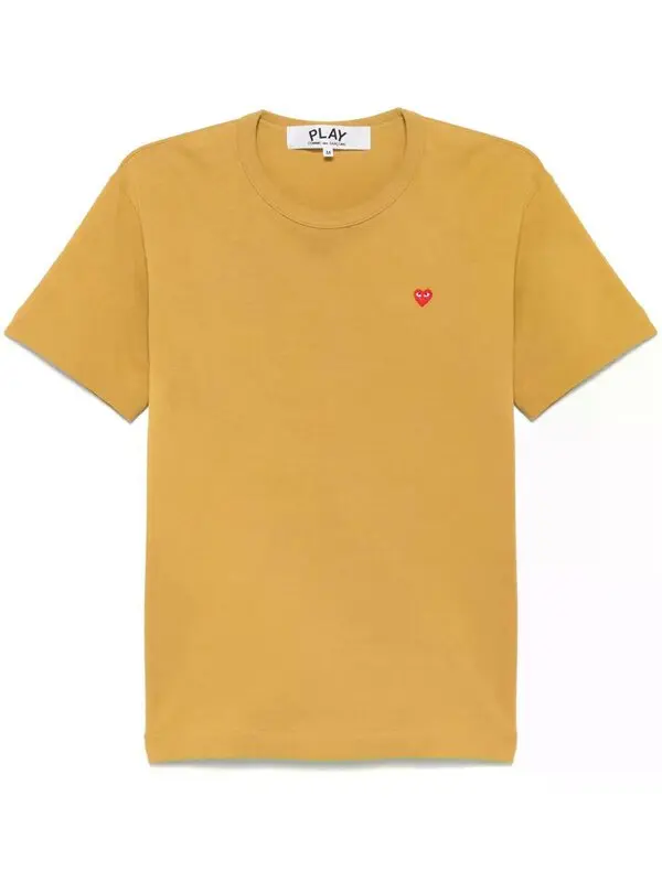 Play Comme Des Garcon Logo-patch Short-sleeve T-shirt - Green