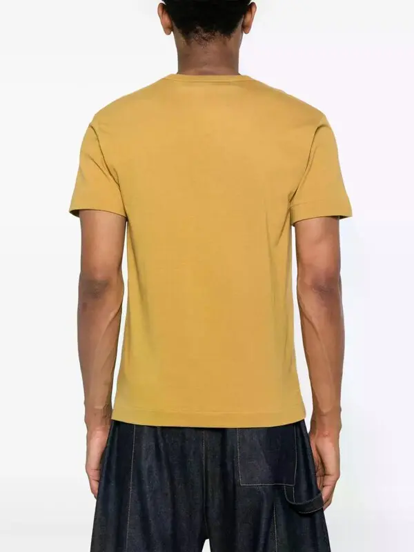 Play Comme Des Garcon Logo-patch Short-sleeve T-shirt - Green