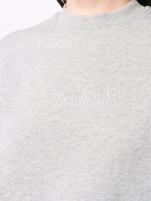 Woolrich Logo-embroidered Organic Cotton Sweatshirt