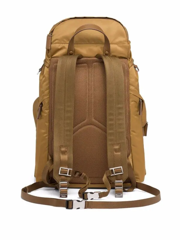 Prada Re-Nylon Multi-Pocket Backpack - Brown | Editorialist