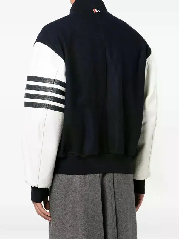 Thom Browne 4-bar Stripe Bomber Jacket - Blue