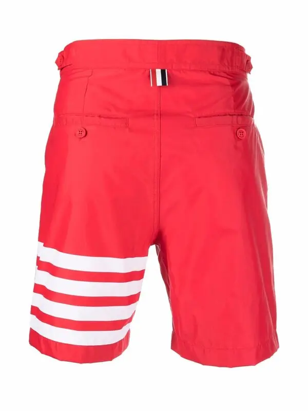 Thom Browne 4-bar Swim Shorts - Red