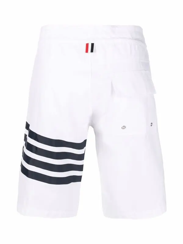 Thom Browne 4-bar Swim Shorts - White