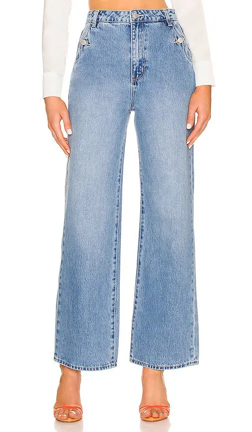 Rolla's Heidi Western Wide Leg Jean In Blue