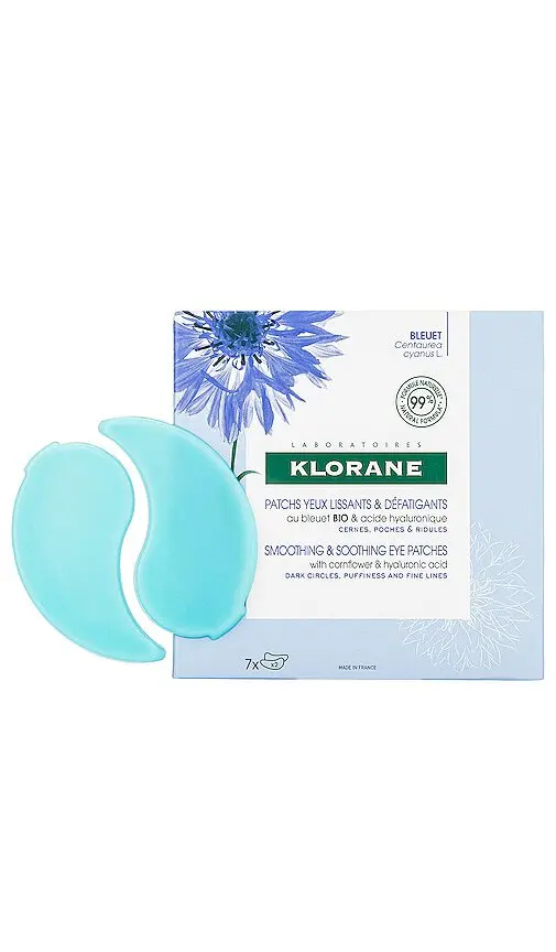 KLORANE Smoothing & Soothing Eye Patches With Cornflower & Hyaluronic Acid - N,a