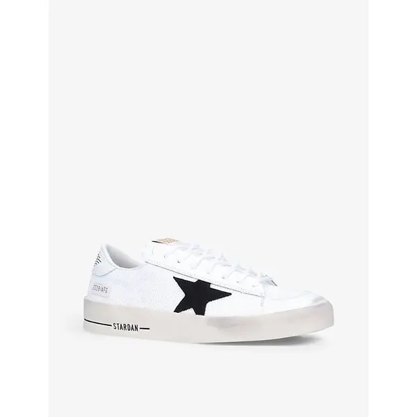 GOLDEN GOOSE Stardan Low-top Trainers - White/blk