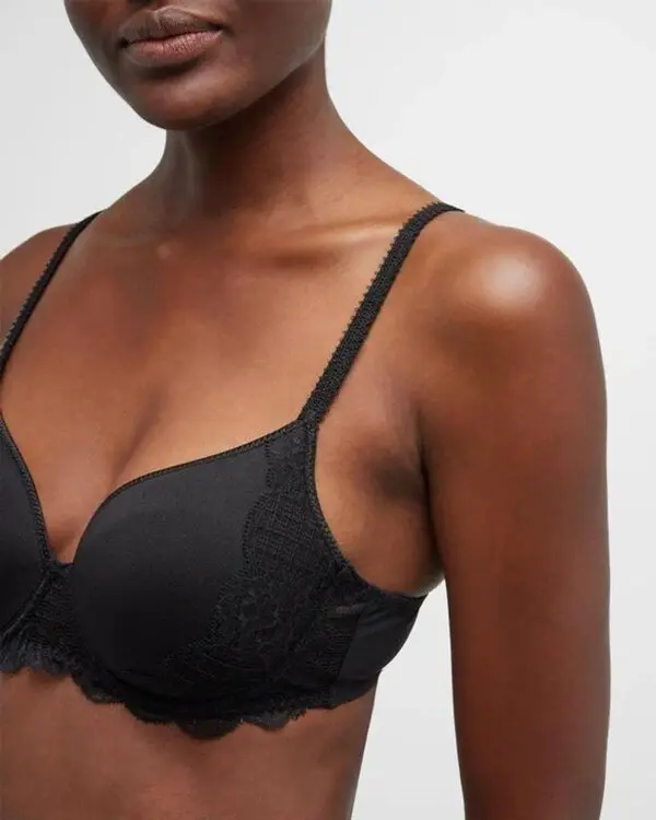 Simone Perele Reve Lace Plunge Bra - Black