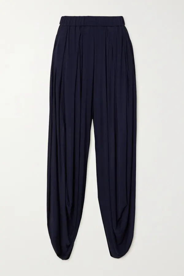 Loewe Balloon Draped Crepe Tapered Pants