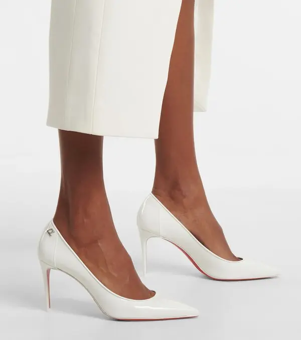 CHRISTIAN LOUBOUTIN Sporty Kate 85 Patent Leather Pumps
