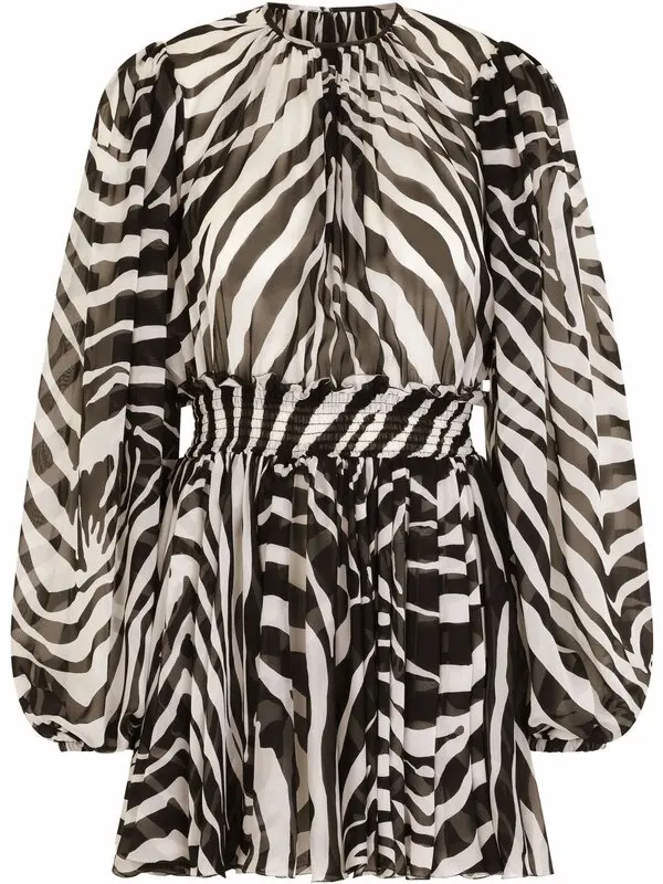 Dolce & Gabbana Zebra-print Mini Dress