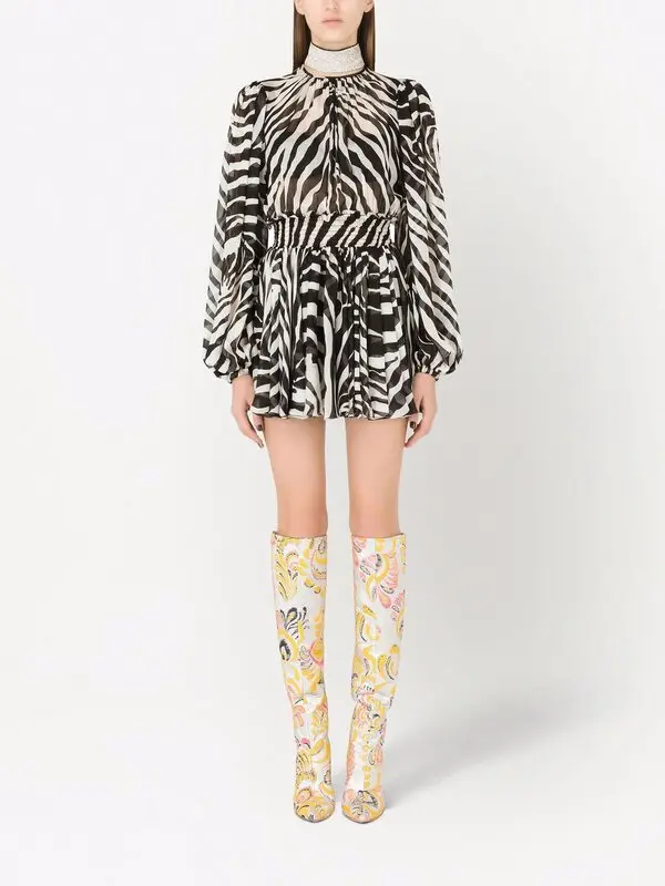 Dolce & Gabbana Zebra-print Mini Dress