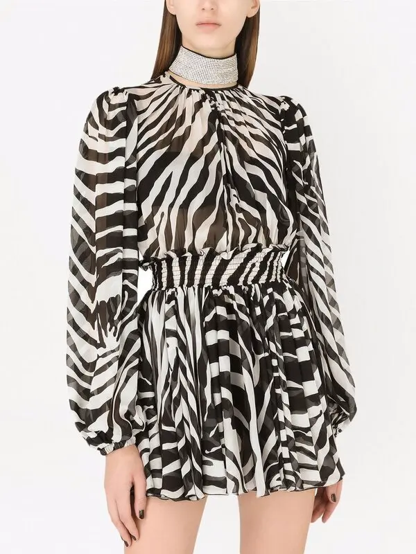 Dolce & Gabbana Zebra-print Mini Dress