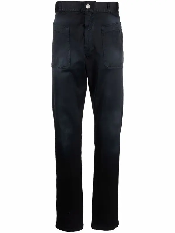 DIESEL® Slim-cut Trousers With Embroidered Logo