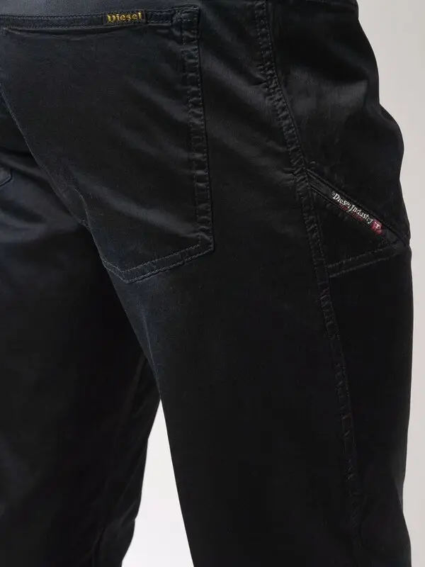 DIESEL® Slim-cut Trousers With Embroidered Logo