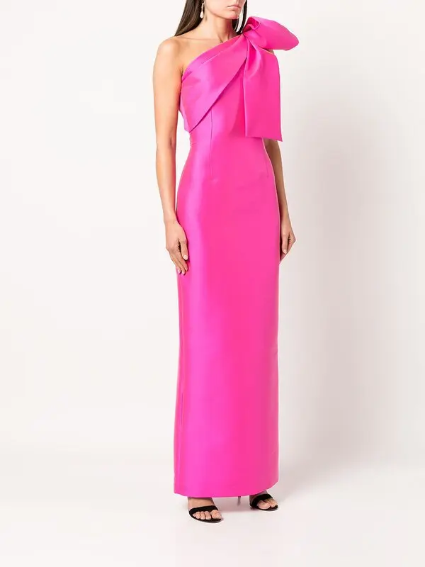 Sachin & Babi Bonnie One-shoulder Gown - Pink