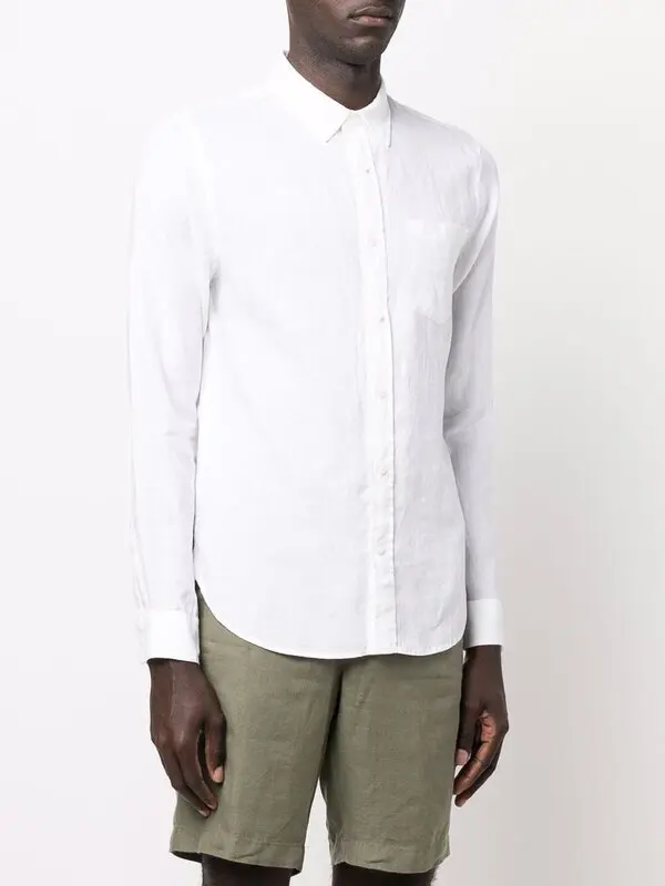 Vince Long-sleeve Linen Shirt