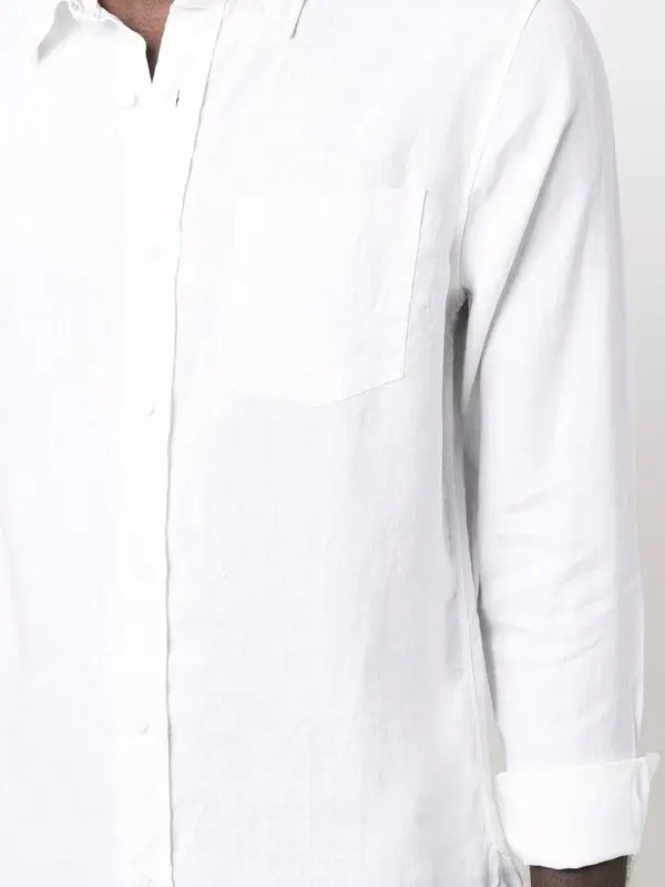 Vince Long-sleeve Linen Shirt