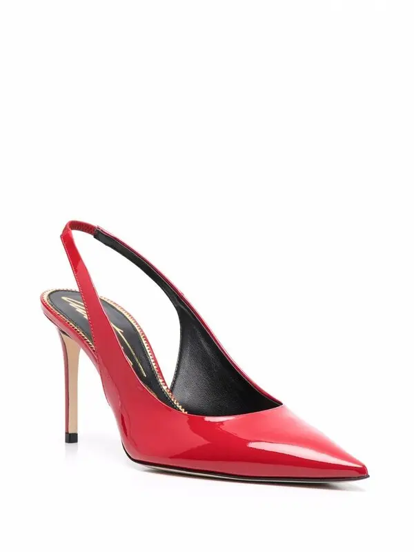 SCAROSSO X Brian Atwood Sutton Slingback Pumps - Red