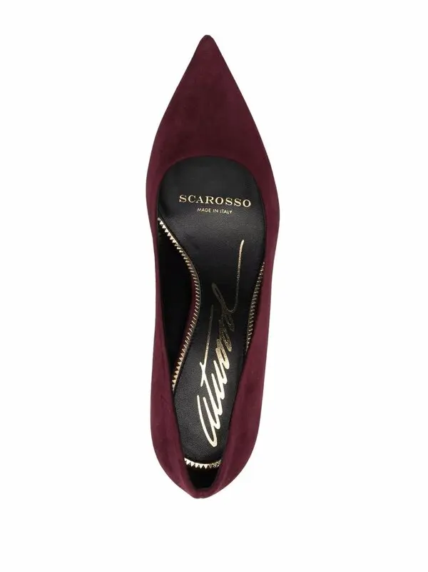 SCAROSSO X Brian Atwood Gigi Suede Pumps - Purple