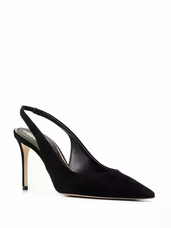 SCAROSSO X Brian Atwood Sutton Slingback Pumps - Black
