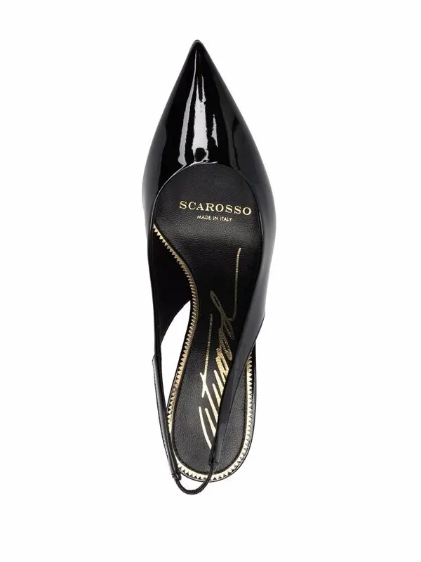 SCAROSSO X Brian Atwood Sutton Slingback Pumps - Black