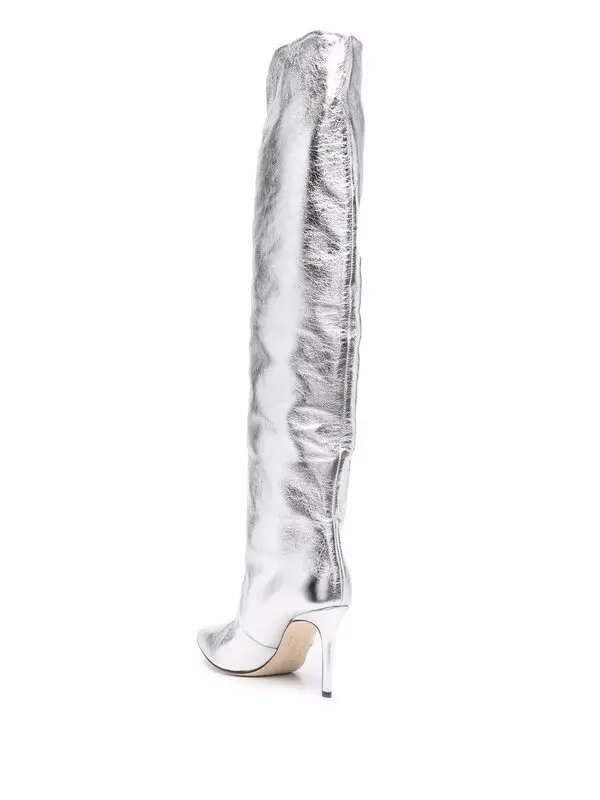 SCAROSSO X Brian Atwood Carra Boots - Grey