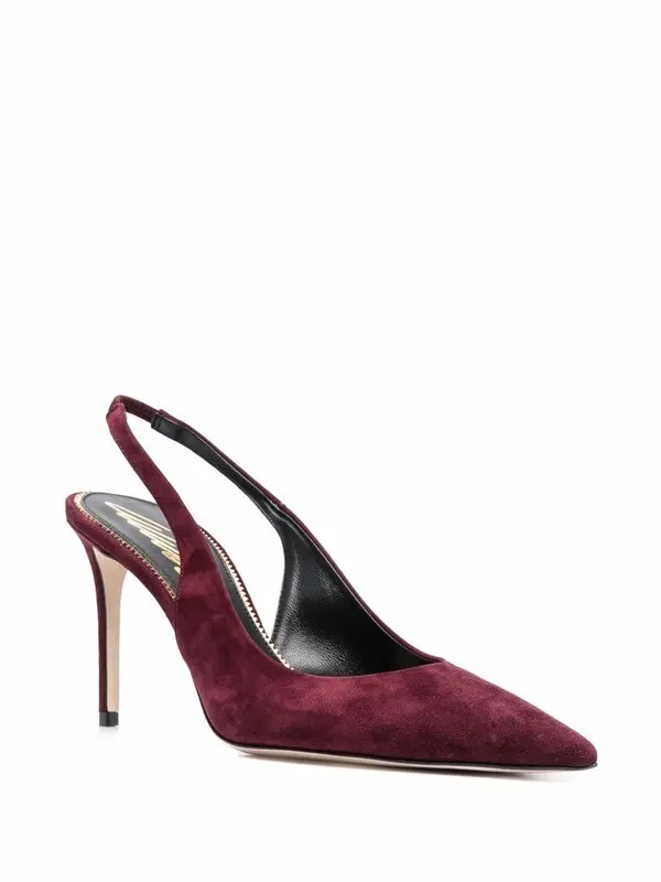 SCAROSSO X Brian Atwood Sutton Slingback Pumps - Purple