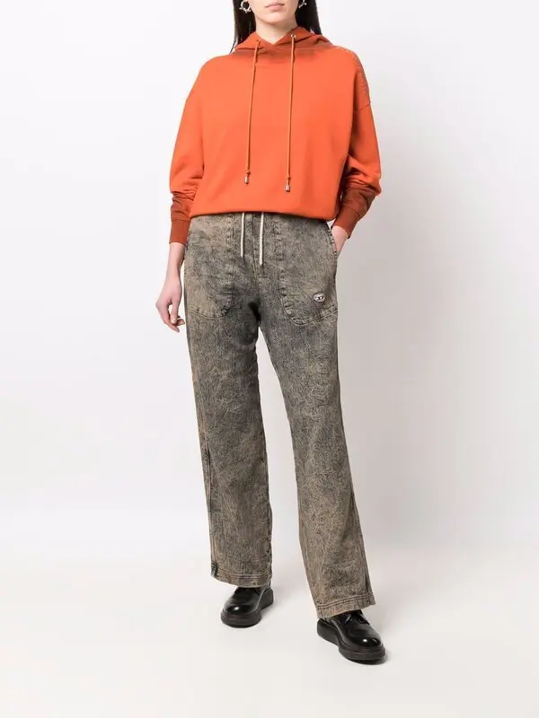DIESEL® Acid Wash Straight Leg Trousers