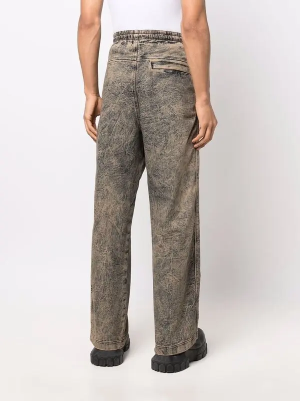 DIESEL® Acid Wash Straight Leg Trousers
