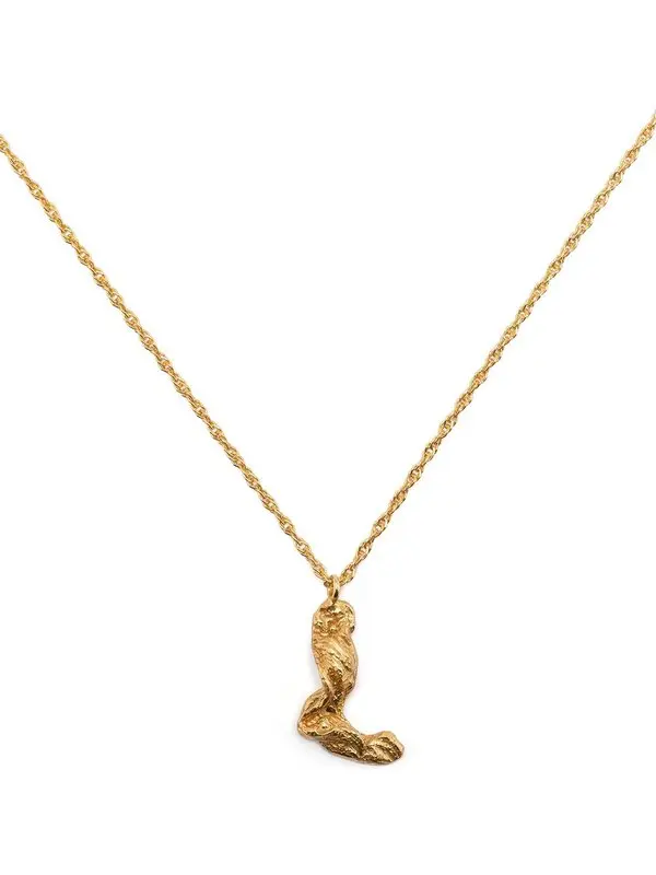 LOVENESS LEE Alphabet-charm Necklace - Gold