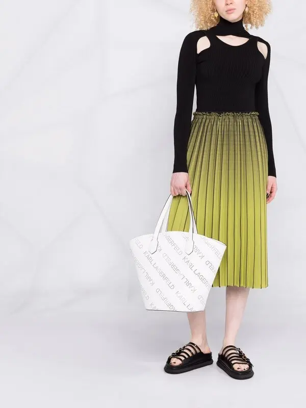 Karl Lagerfeld Punched Logo Tote