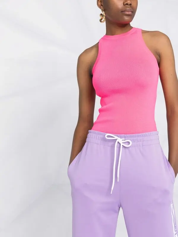 MSGM Ribbed-knit Sleeveless Top