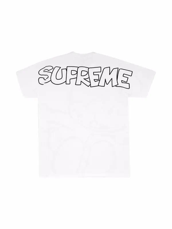 Supreme X Smurfs Cartoon-print T-shirt - White