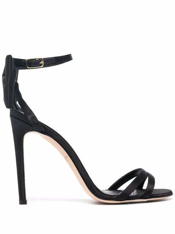 Dee Ocleppo Bow-detail Leather High Heel Sandals