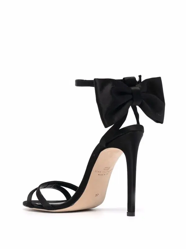 Dee Ocleppo Bow-detail Leather High Heel Sandals