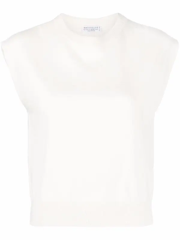 Brunello Cucinelli Cashmere Sleeveless Top