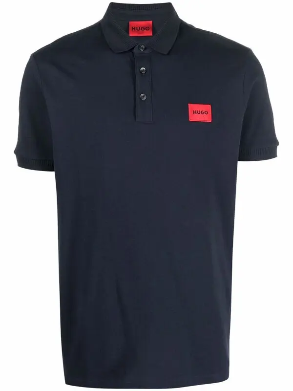 Hugo Chest Logo-patch Polo Shirt