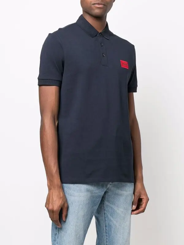 Hugo Chest Logo-patch Polo Shirt