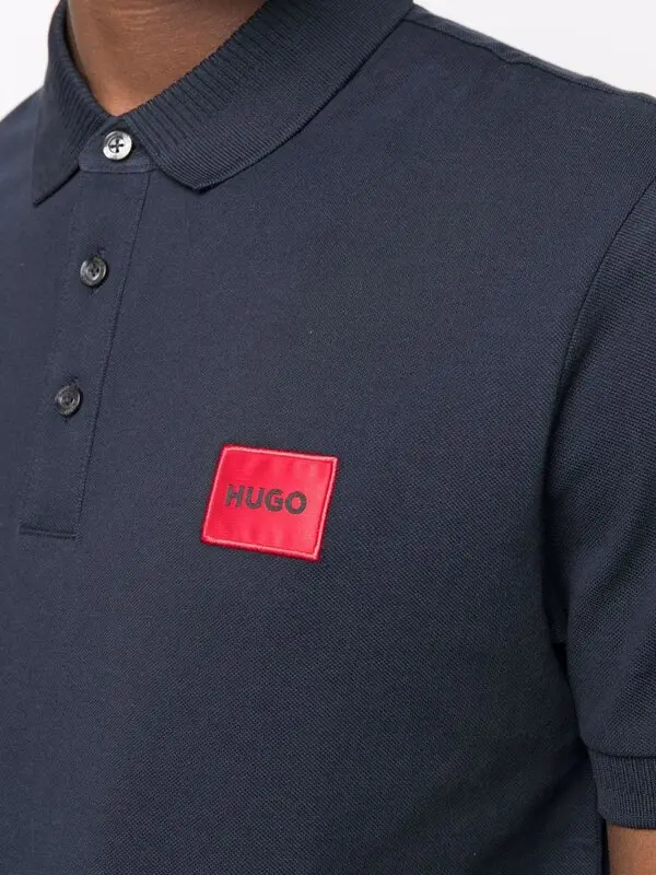 Hugo Chest Logo-patch Polo Shirt