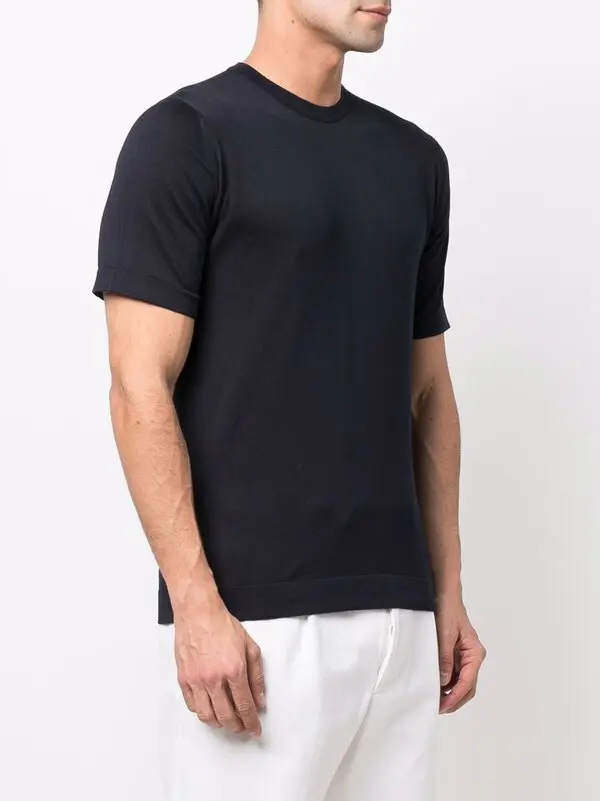 John Smedley Jersey-knit Cotton T-shirt - Blue
