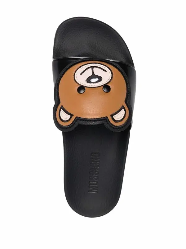 Moschino Teddy Bear Motif Slides